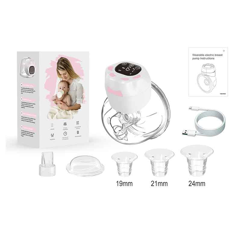 Hands Free Wearable Electric Lactating Breast Milk Pump for Baby Fe...